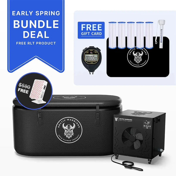 Inflatable XL Ice Bath + Water Chiller + Essentials - Arctic Warriors